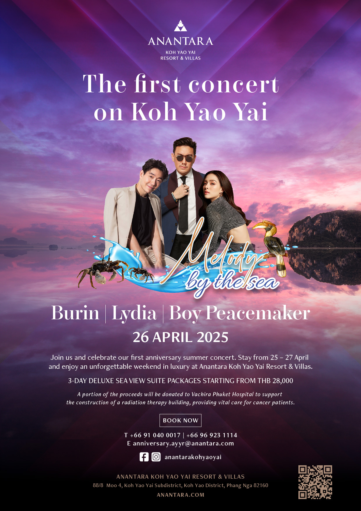 Anantara Koh Yao Yai Resort & Villas presents ‘Melody by the Sea,’ the island’s first concert on ...